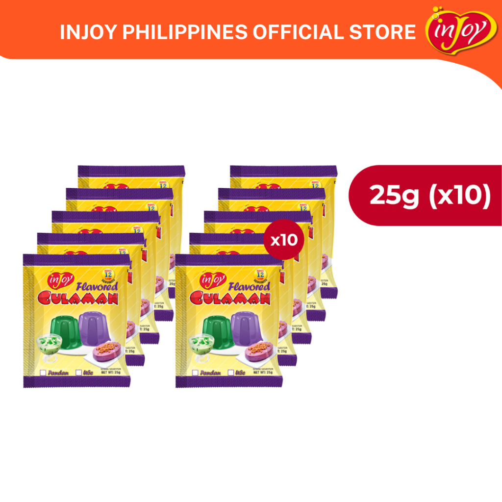 inJoy Pandan Flavored Gulaman Powder 25g – Pack of 10 Sachets | Shopee ...