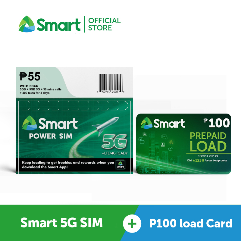 Smart Prepaid Power SIM with Load Card | Shopee Philippines