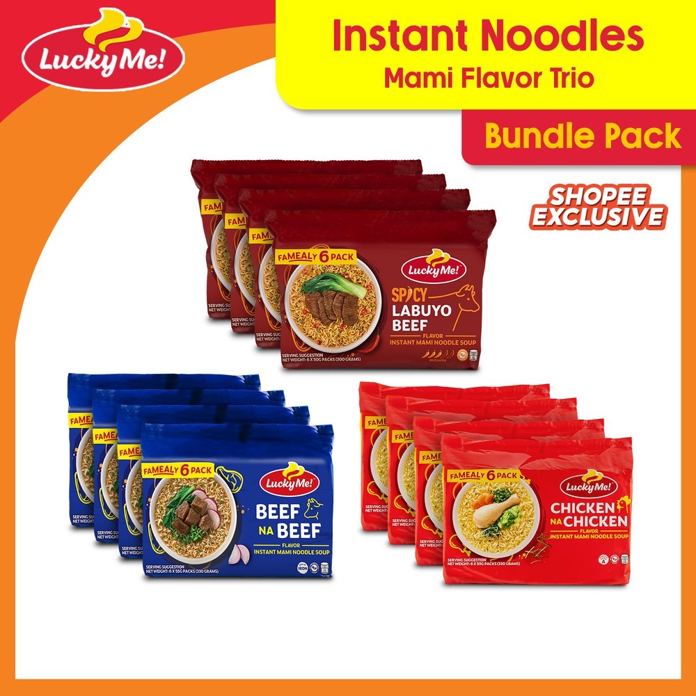 [SHOPEE EXCLUSIVE] Lucky Me! Instant Mami Flavor Trio Bundle | Shopee ...