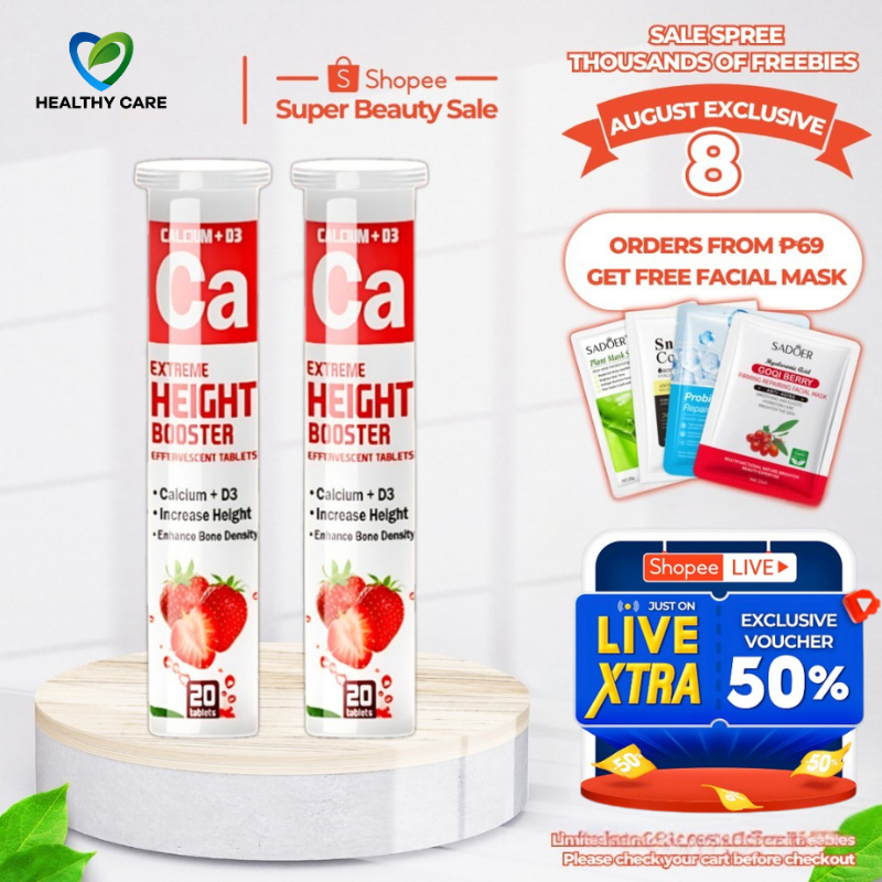 Extreme Height Booster Effervescent Tablet Natural Height Growth ...