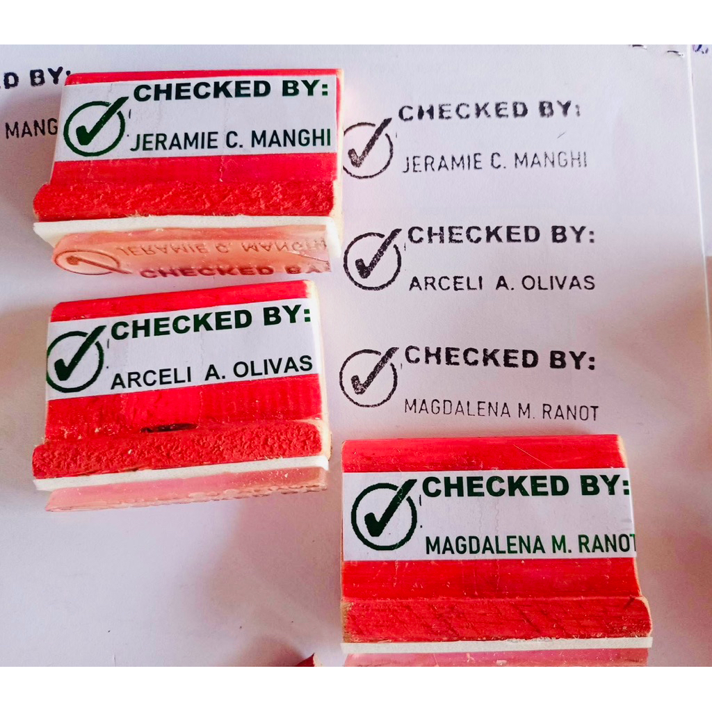 CHECKED STAMP FOR TEACHERS WITHOUT SIGNATURE | Shopee Philippines