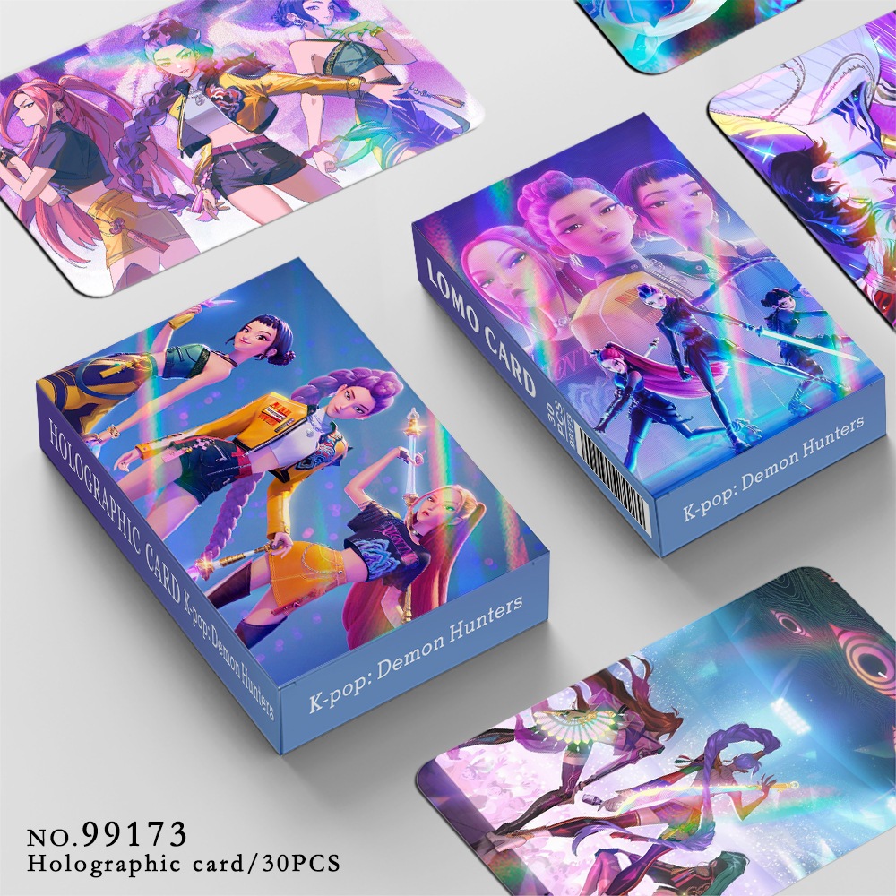 30/96PCS KPop Demon Hunters Photocards Rumi Jinu Derpy Tiger Saja Boys Lomo Cards Collection ...