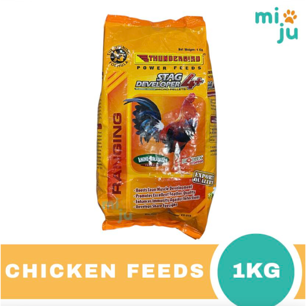 Thunderbird Stag Developer 4+ / 4 Plus (1kg) - For Gamefowls | Shopee ...