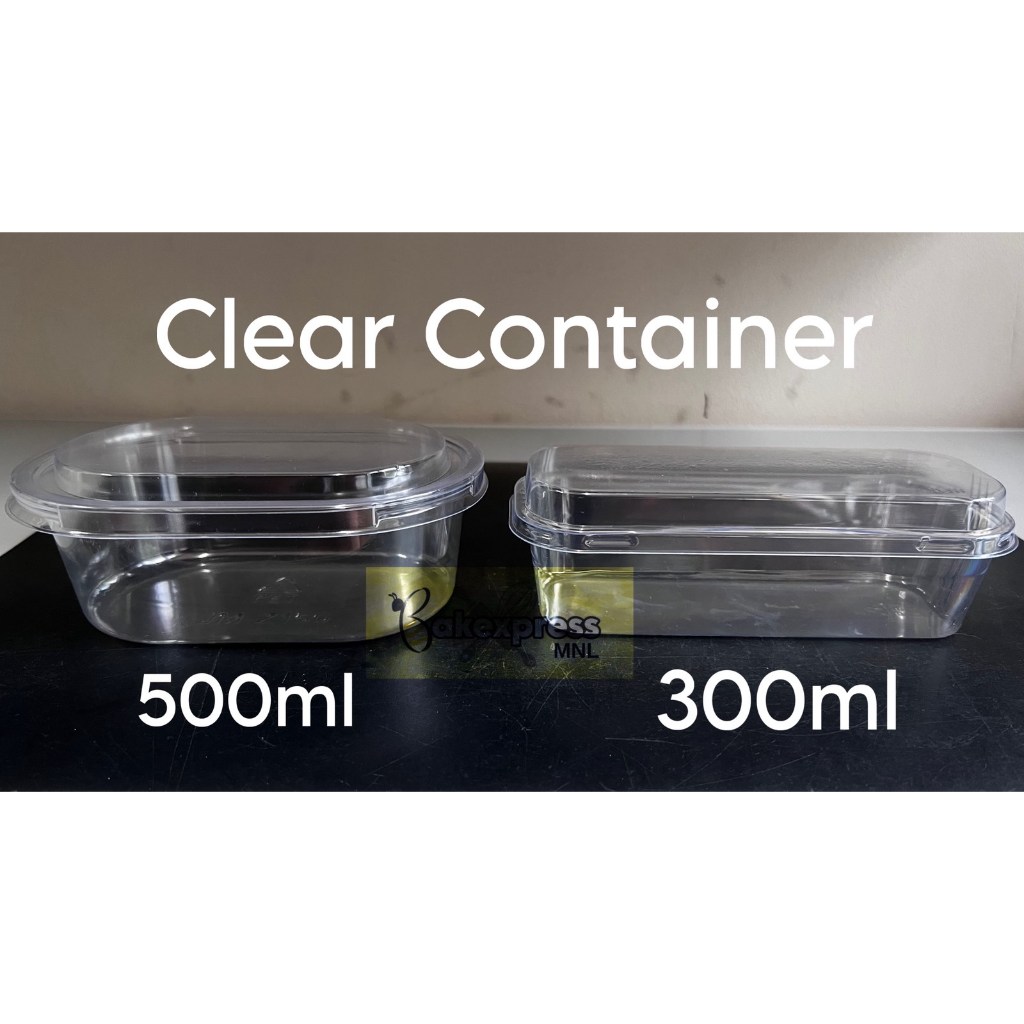 Clear Container Dessert with Lid Cover Transparent plastic box Baking ...