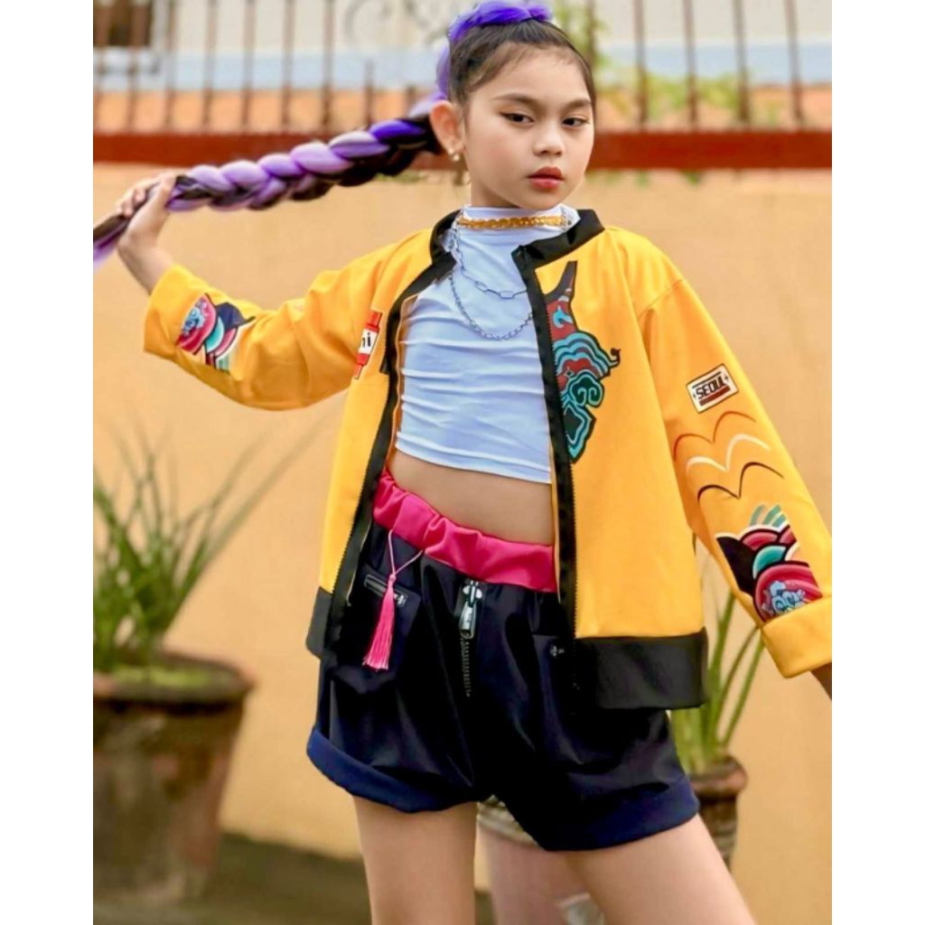 [4-10Y] V2 Rumi Jacket Terno Huntrix Costume Kpop Demon Hunters Kids ...