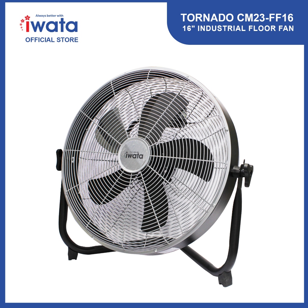 Iwata Tornado CM23-FF16 16" Industrial Floor Fan | Shopee Philippines