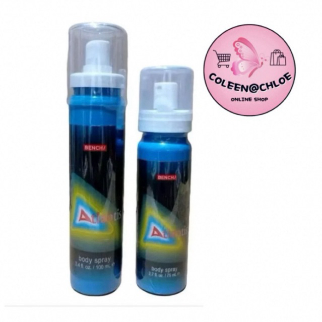 Bench body spray (atlantis 100ml & 75ml) | Shopee Philippines