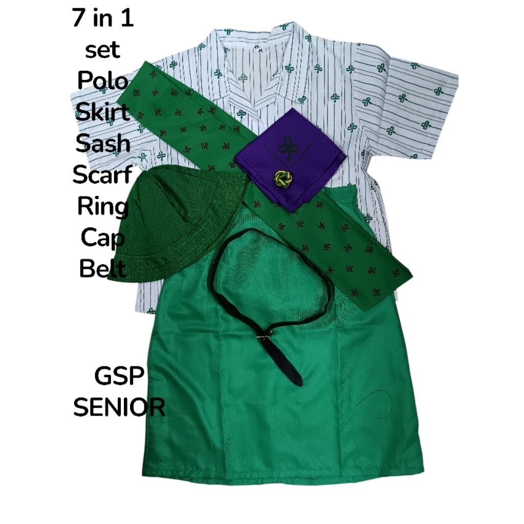 GSP SENIOR SET 7 in 1 set SCOUTING UNIFORM | Shopee Philippines