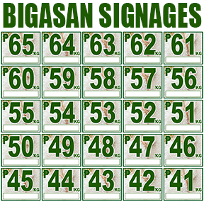 Bigas Sign Bigasan price Tag Sign Laminated Signages | Shopee Philippines
