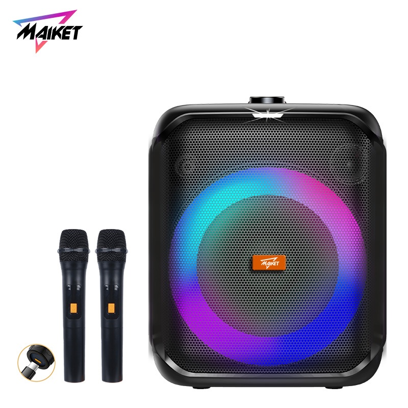 MAIKET Bluetooth Speaker with Mic, Super Bass, for Family Party USB/AUX ...