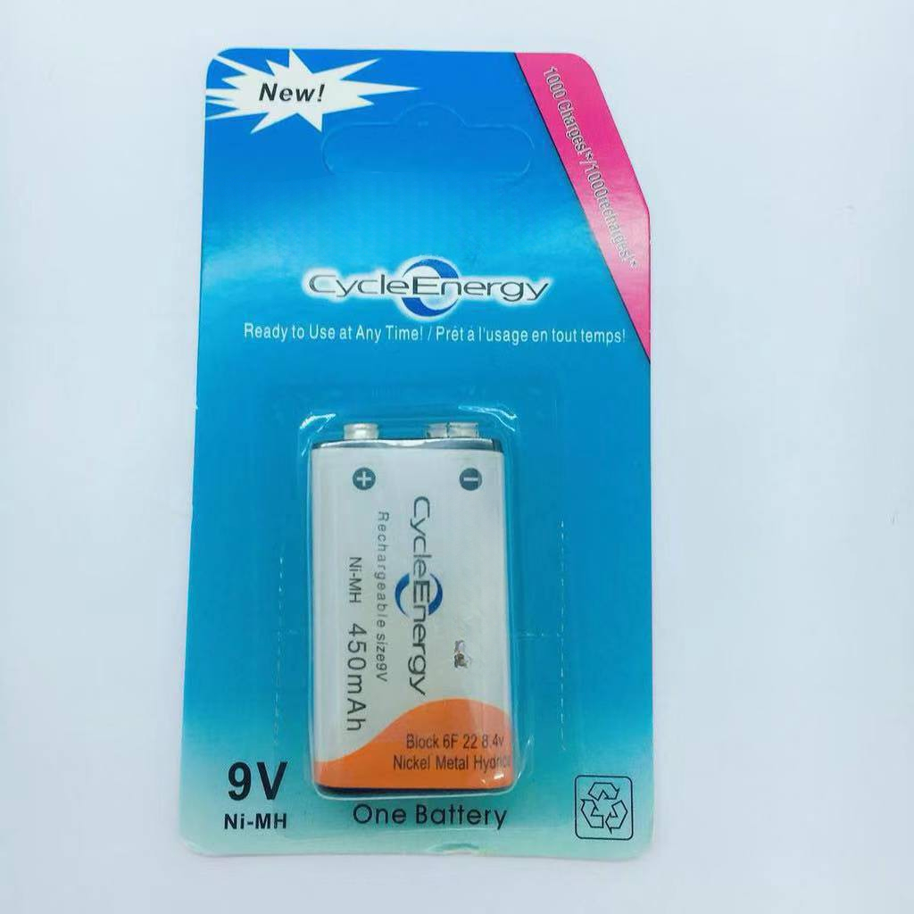 Tally# SN cycle Energy 9V rechargeable battery 450mAh | Shopee Philippines