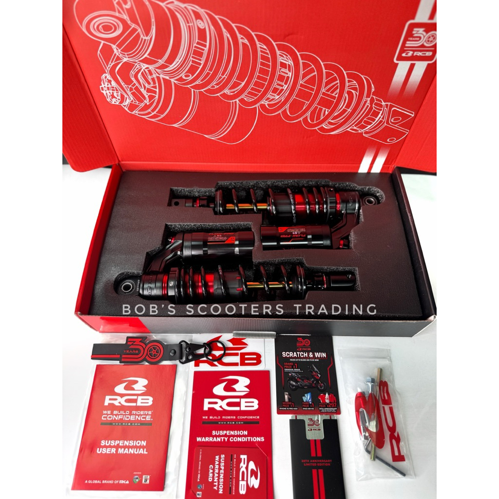 NEW! RCB 30th Limited Edition FLOW PRO Shock Aerox V1 V2 V3 / NMAX V2 ...