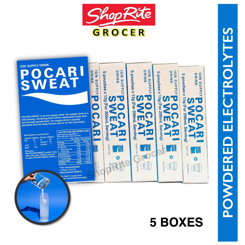 (5 BOXES) POCARI SWEAT Ion Supply / Energy / Hydration / Electrolyte ...