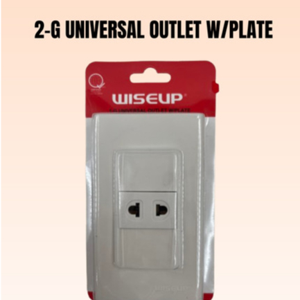 WiseUp Complete Series Duplex Universal Outlet with Plate – Multi-Gang ...