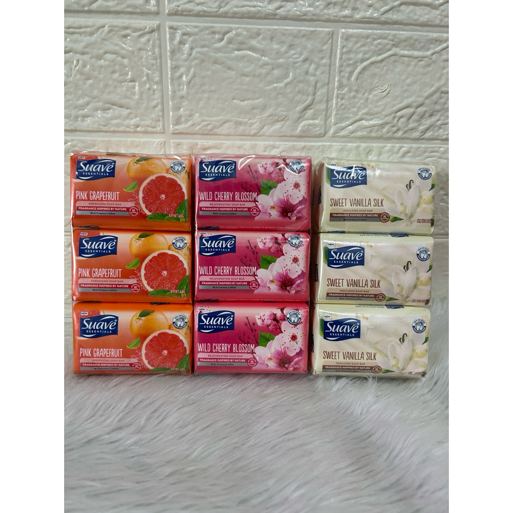 SUAVE ESSENTIALS SOAP (SWEET VANILLA, PINK GRAPEFRUIT, WILD CHERRY ...