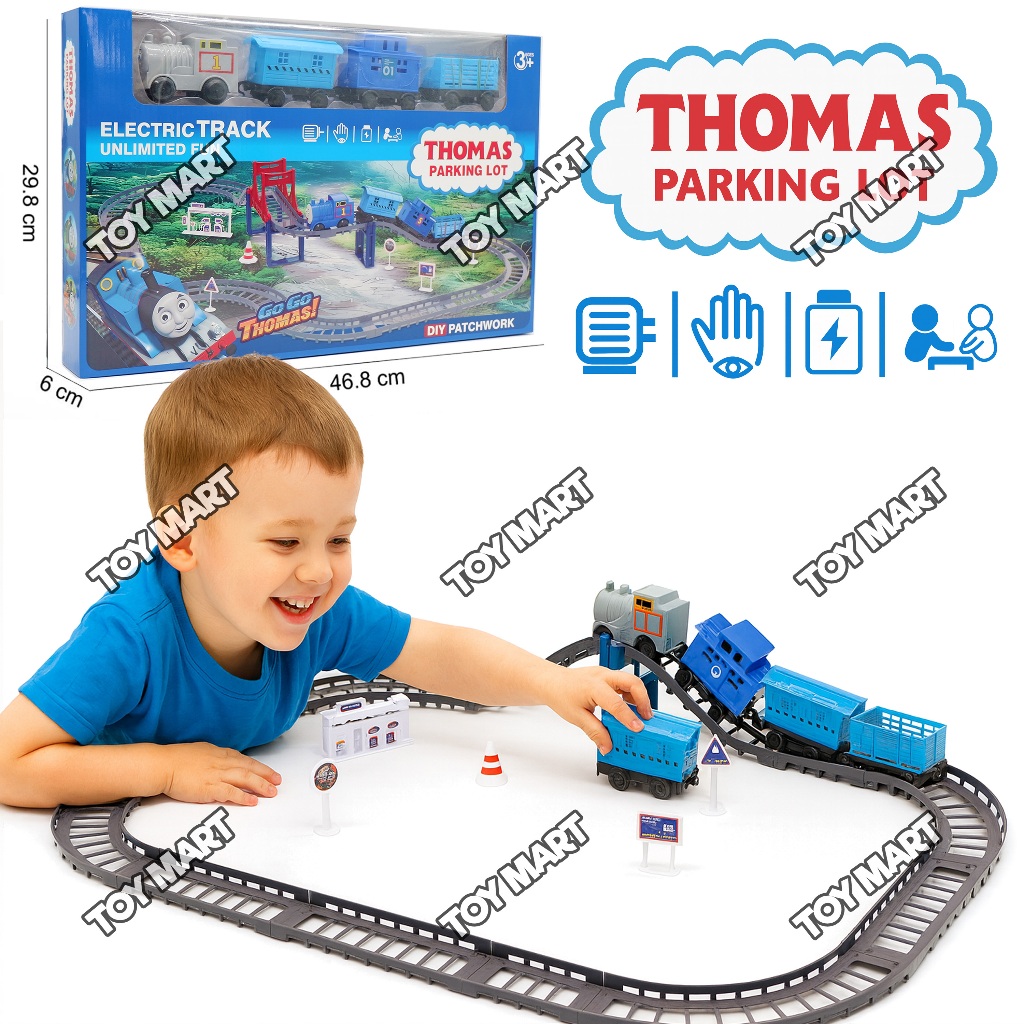 Thomas Parking Lot Battery Operated Electric Train Set with Track ...