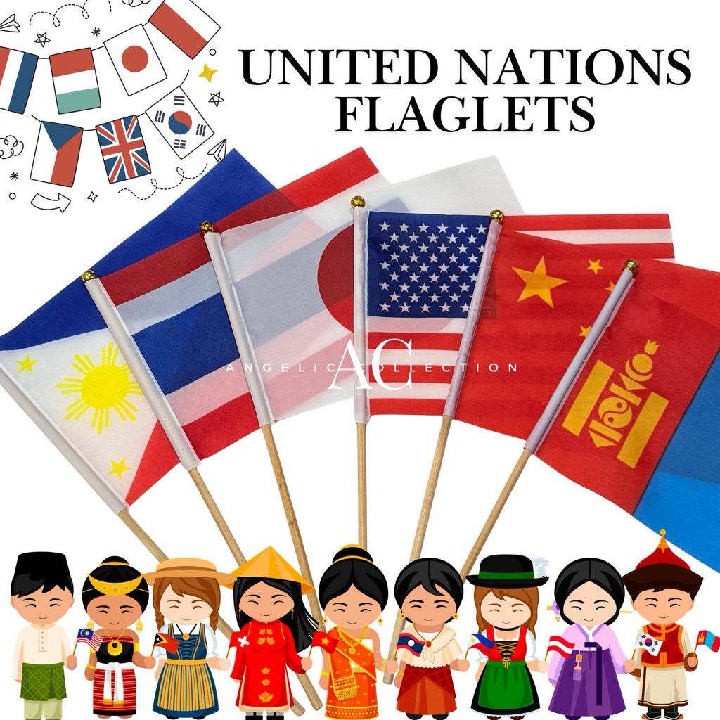 Angelic Collection | United Nations Flaglets for Kids — Handheld Flag ...