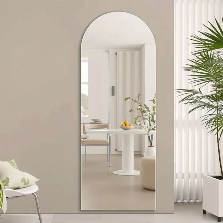Arched Mirror Body Mirrors Self-adhesive Wall Mirror for DIY Living ...