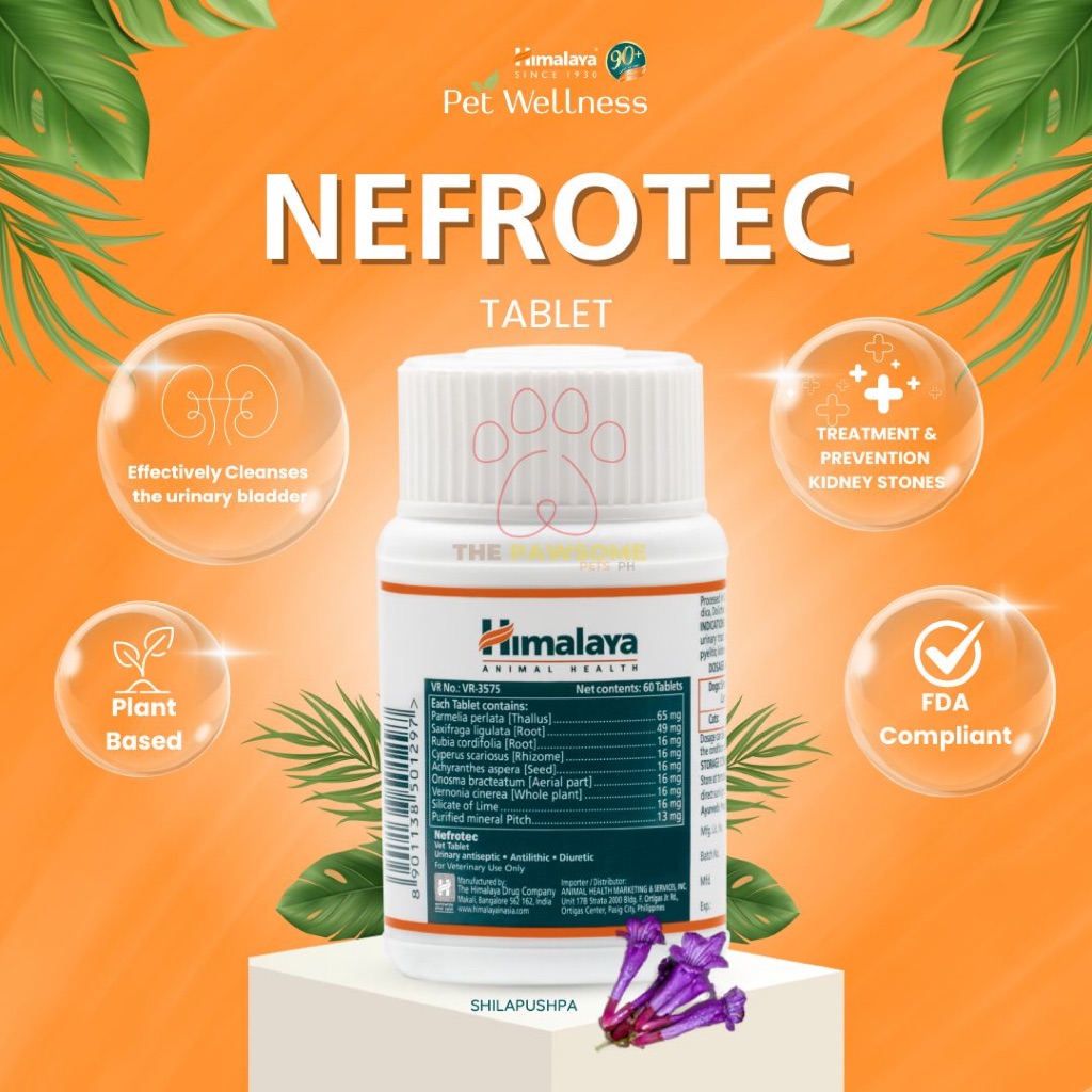Nefrotec Tablet for Dogs and Cats (Authorized Himalaya Product ...