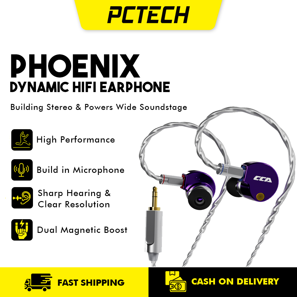 CCA Phoenix Dual Magnetic Sound Engine HIFI Headphones,Portable ...