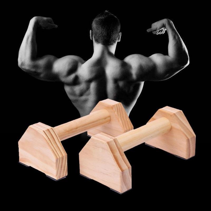 Indoor parallel parallettes pair push up dip bars Low Parallel Dip Bars ...
