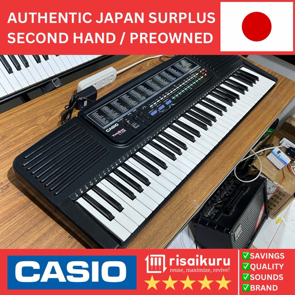 CASI0 CT-636 Piano Keyboard Organ 61 Keys with Auto Harmonize & Built ...