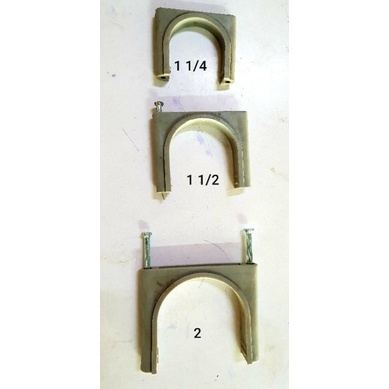 PVC Clamp 1 1/4, 1 1/2, 2 plastic pvc | Shopee Philippines