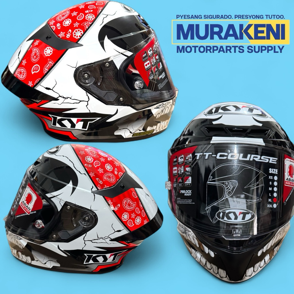 KYT HELMET TT COURSE PIRATE WITH PS MARK | Shopee Philippines