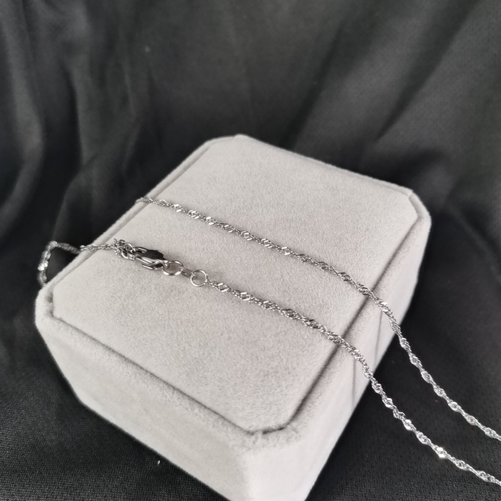 Twisted Chain 925 Silver Italy Chain Necklace, Elegant 20 Inches ...