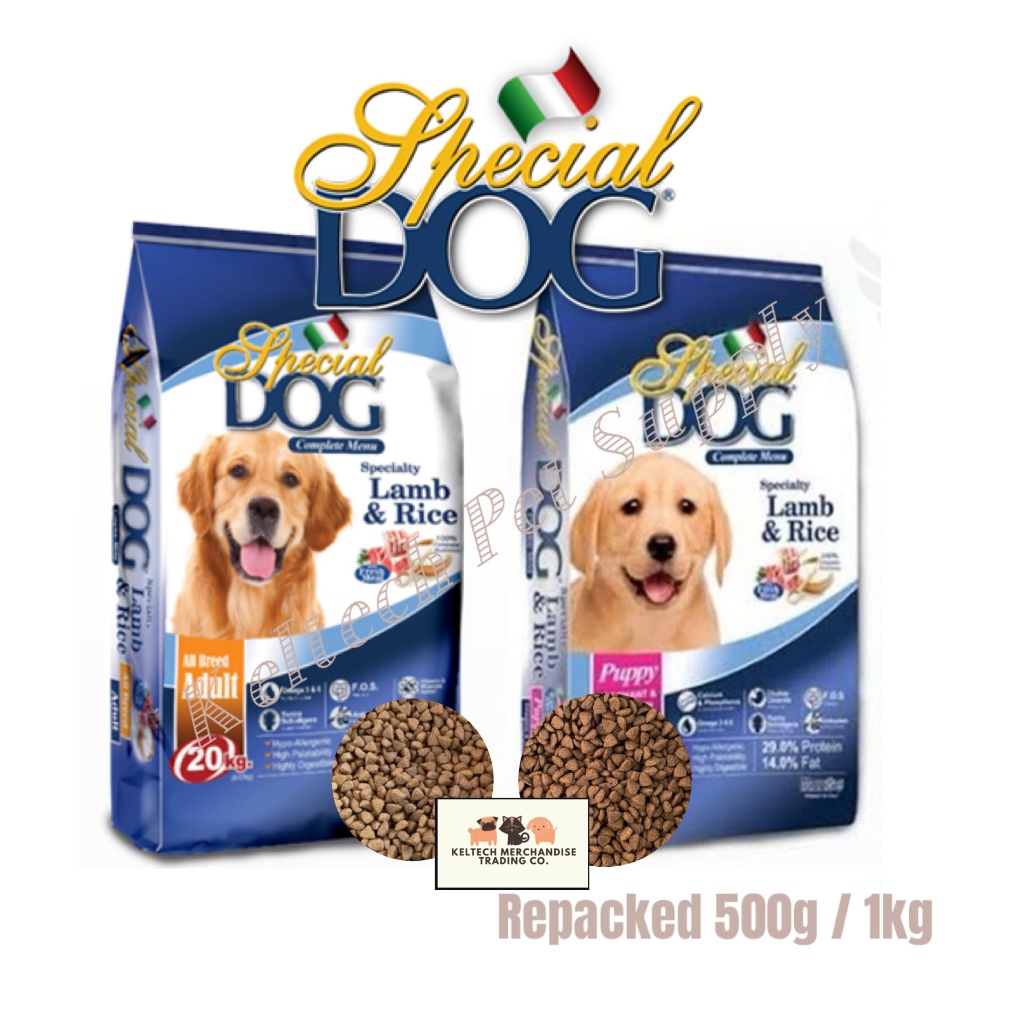 Special Dry Dog Food Lamb & Rice Adult / Puppy Repacked 500g/1kg ...