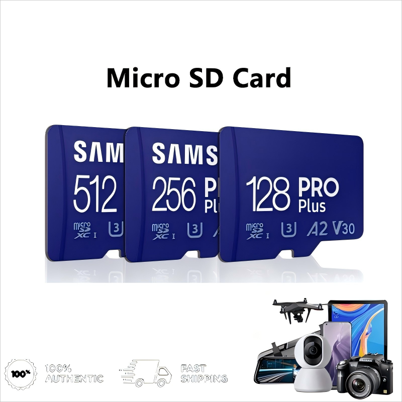 Original PRO PLUS Micro SD Cards 128GB 256GB 512GB 1TB Memory Card | SDXC Card UHS-I U3 V30 A2 ...