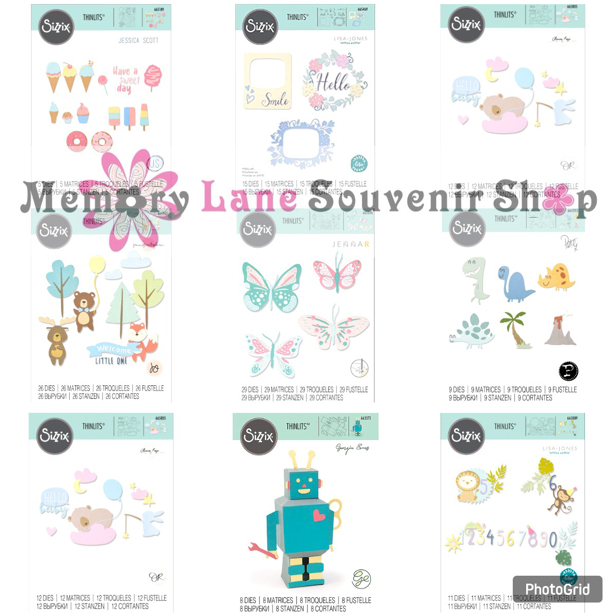 SIZZIX THINLITS DIE SETS # 8 | Shopee Philippines