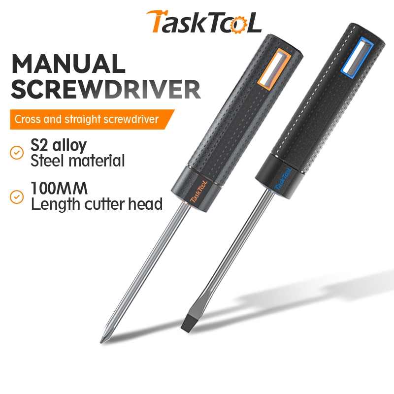 TASKTOOL 100mm Manual Screw Driver Flat & Philip Screw Repair Tool Kit ...
