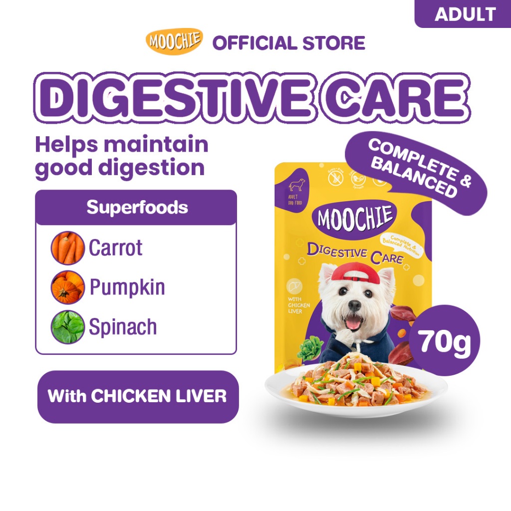 Moochie Digestive Care Wet Dog Food Complete & Balanced Nutrition with ...