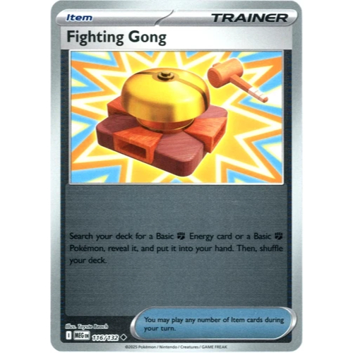 Pokemon TCG Fighting Gong 116/132 Mega Evolution Base Set Uncommon ...