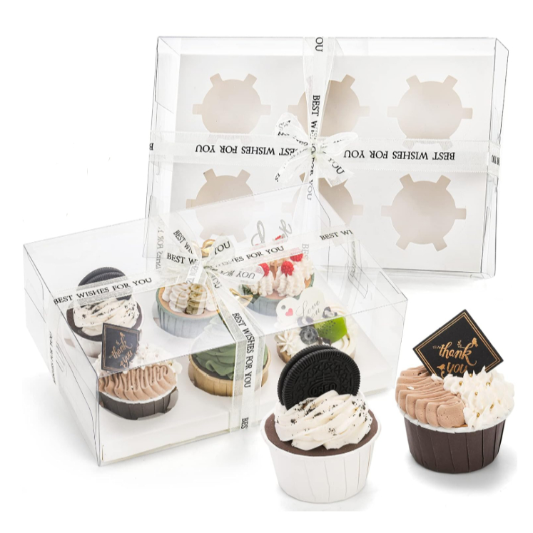 Clear Acetate Cupcake Box With Cupcake Holder | Shopee Philippines