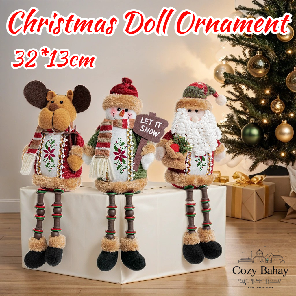 Christmas Doll Merry Christmas Sitting Long Leg Santa Dolls Xmas Gifts ...