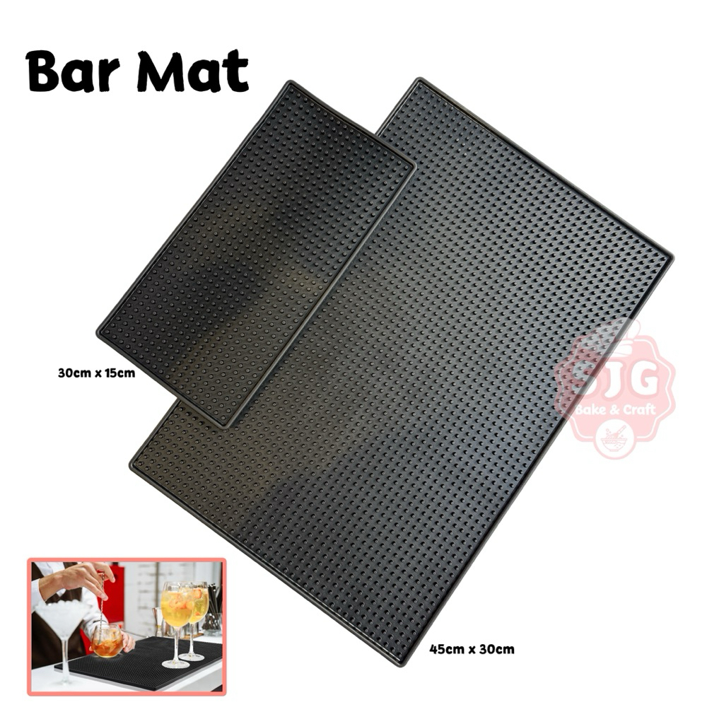 Bar Mat Black Bar Mat Spill Mat | Shopee Philippines