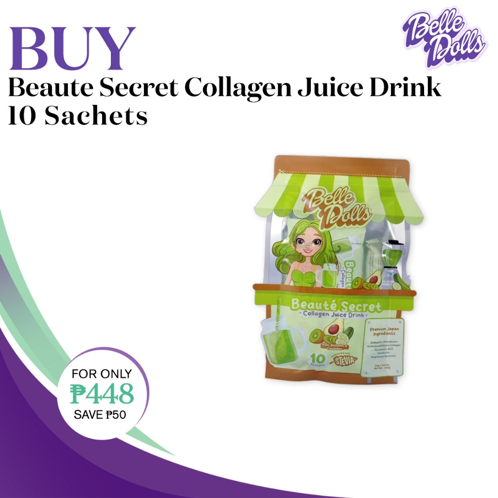 Beautederm Belle Dolls Beaute Secret - Collagen Juice Drink 10 Sachets ...