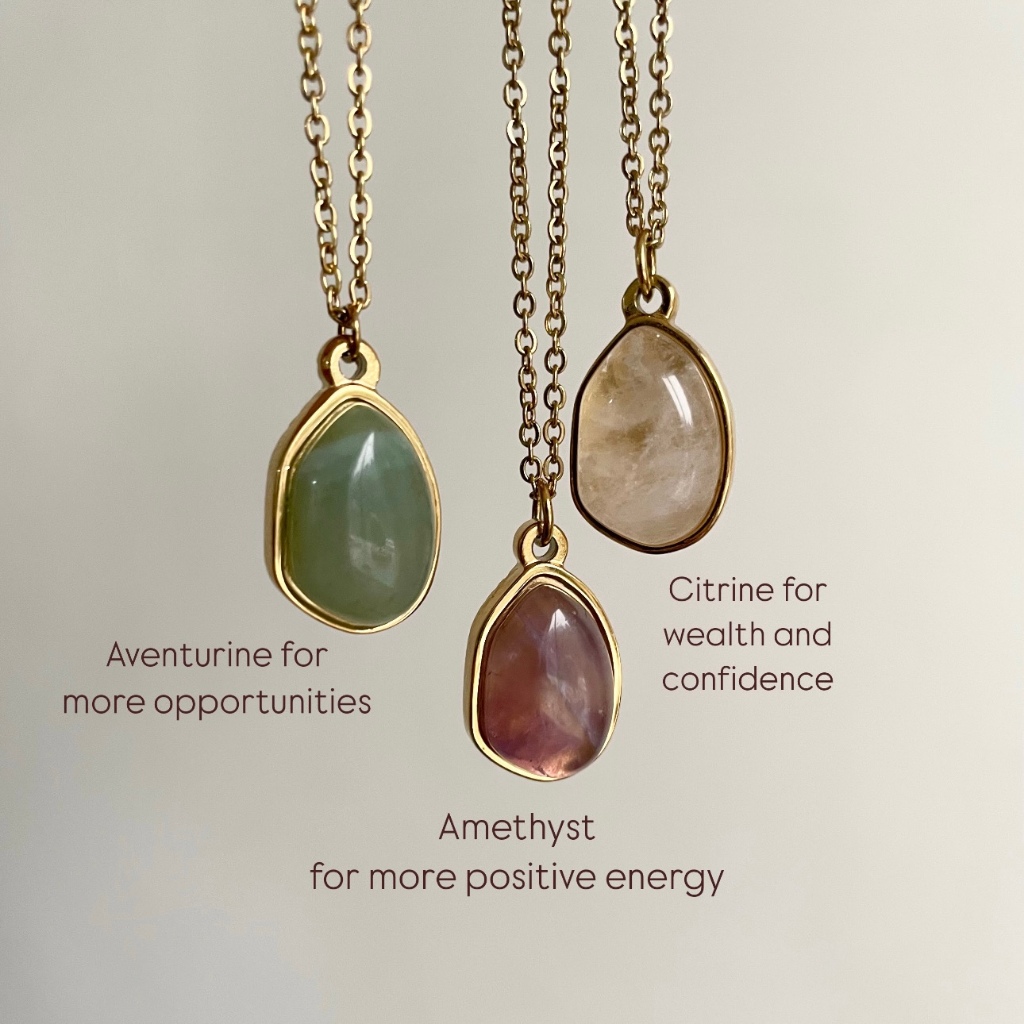 Stone charm necklaces | Shopee Philippines