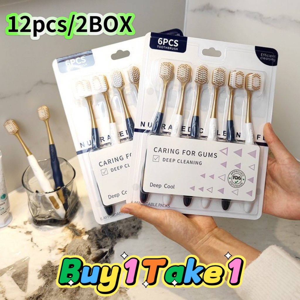 12pcs Toothbrush Ultra Soft High-end toothbrush for Adult Family Pack ...