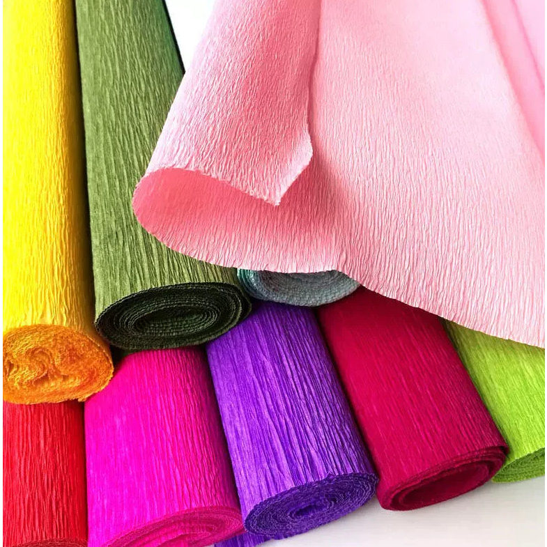 Crepe Paper Pleated Paper DIY Handmade Material Gift Wrapping Thickened ...