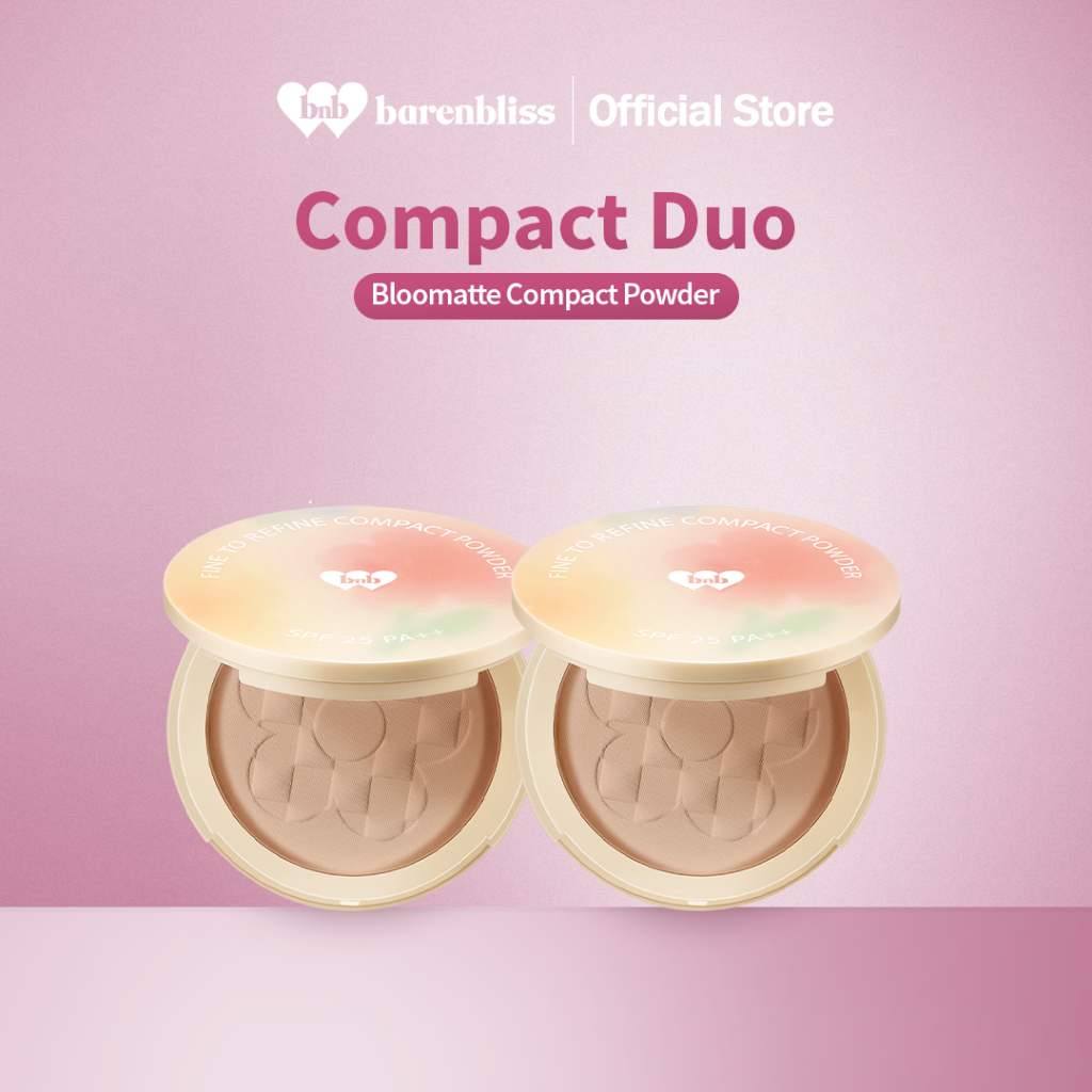 barenbliss BNB Bloomatte Fine to Refine Compact Powder | Compact Duo ...