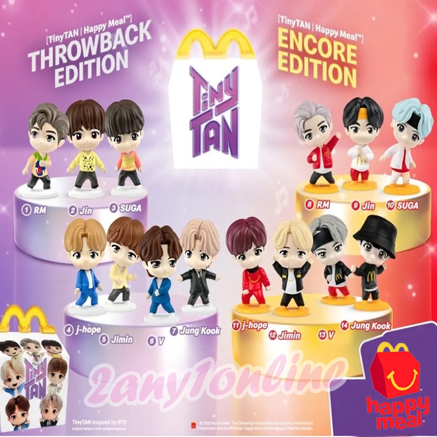 Mcdo Happy Meal Toy x BTS Tiny Tan Throwback or Encore Edition (2025) [sold per piece] | Shopee ...