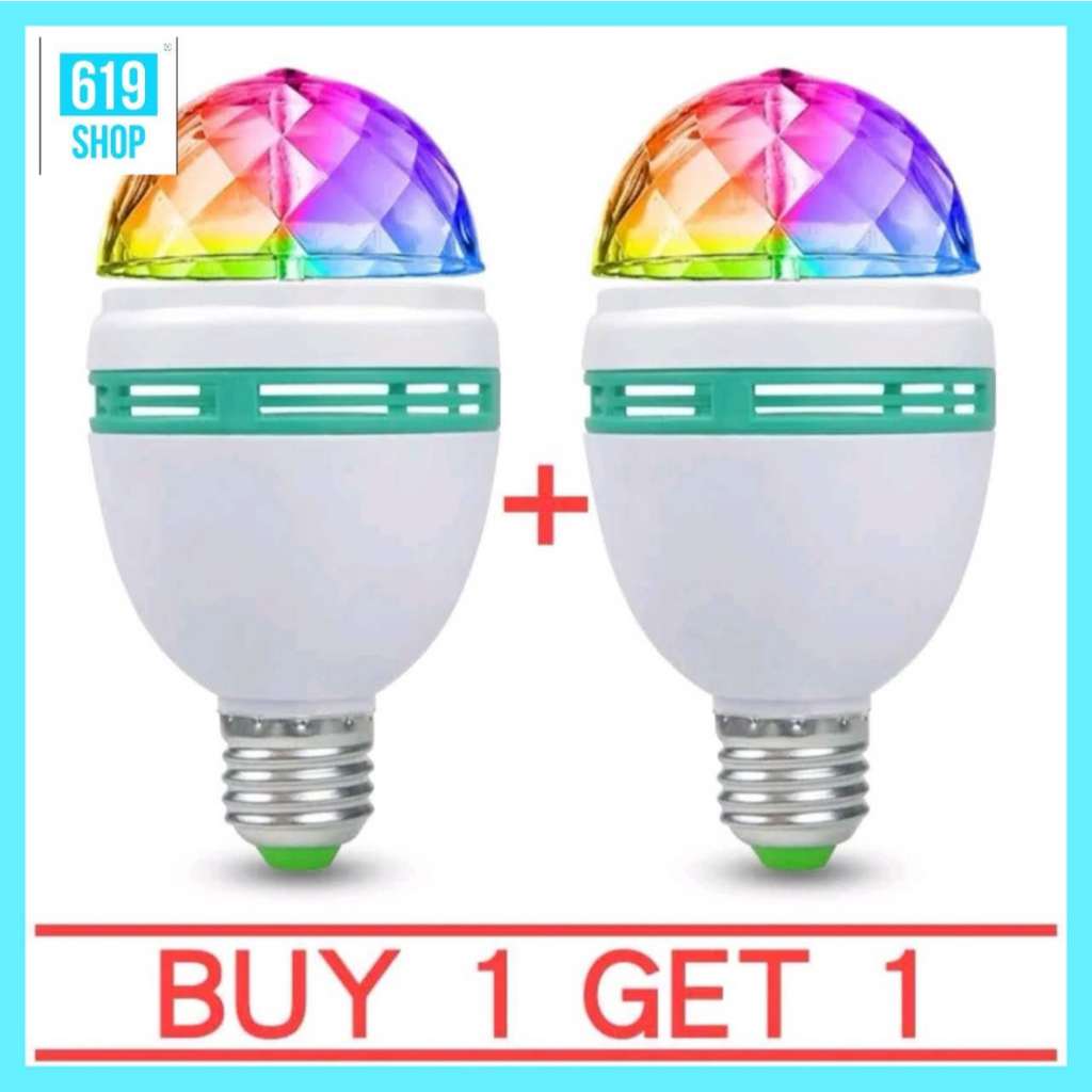 Lucky BUY 1 TAKE 1 Led Light Bulb Portable Disco Ball Rotating Lamp Led ...