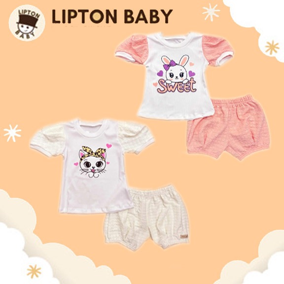 Lipton Baby Girls Set : Bunny/Cat Designs | Shopee Philippines