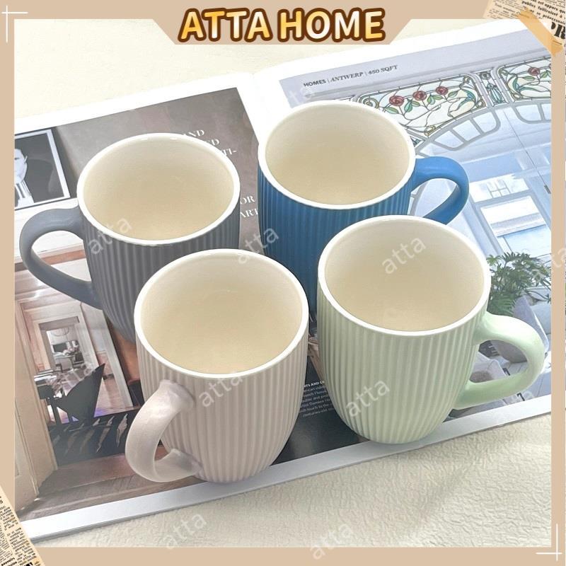 atta Small Striped Office coffee Mug office Ceramic mugs Tea Cup ...
