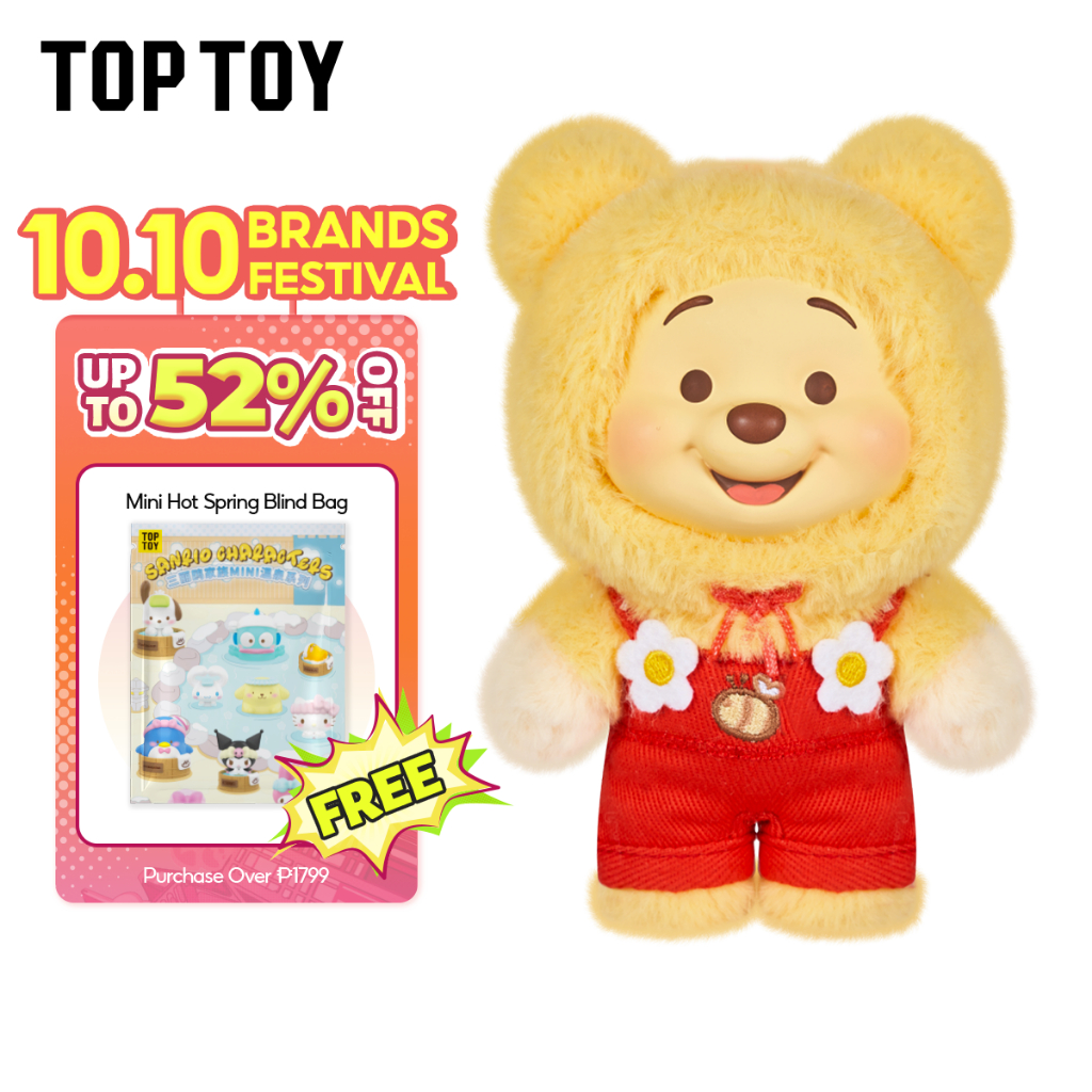 TOP TOY Disney Winnie the Pooh Candy Bear Series Vinyl Plush Blind Box ...