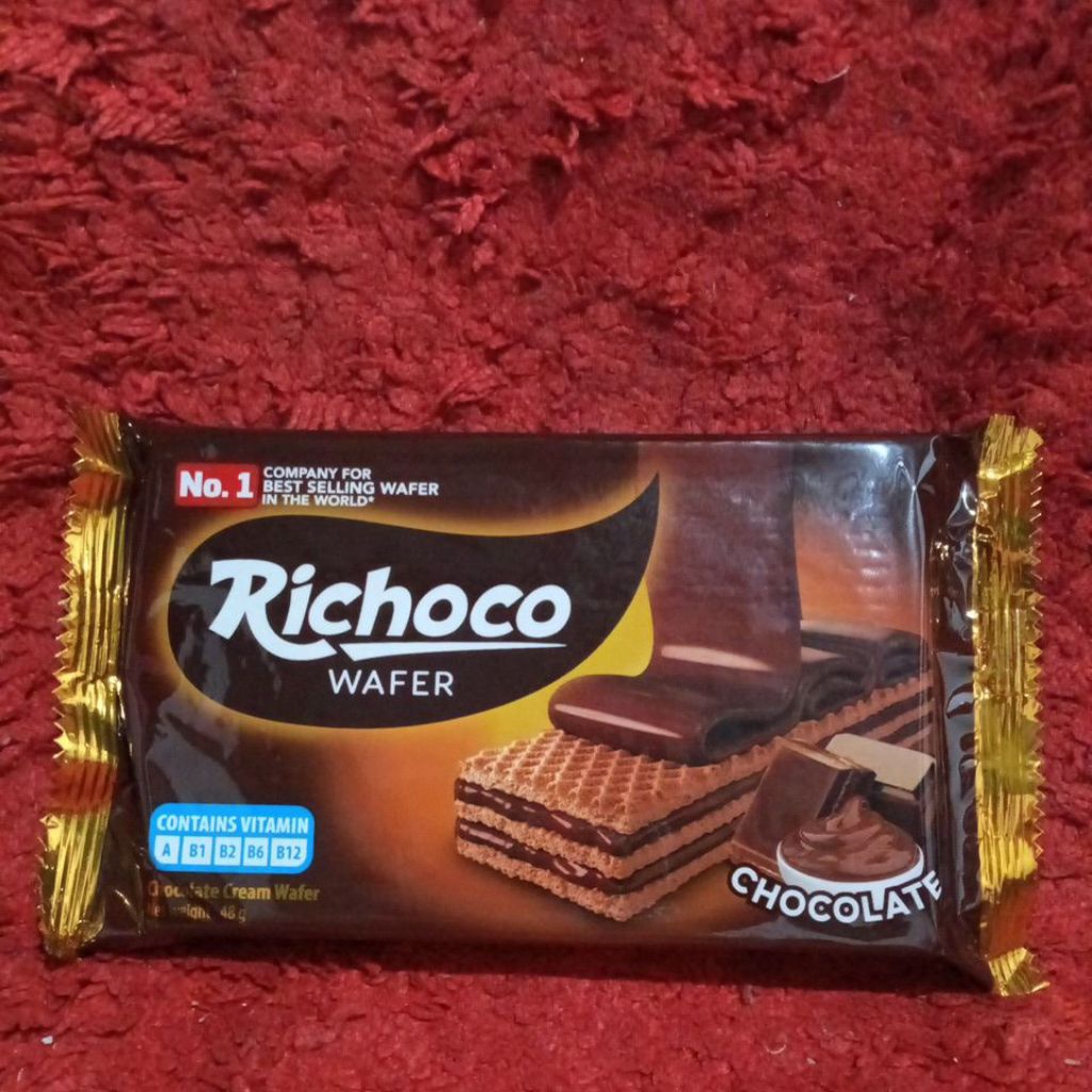 Richoco Chocolate wafer 48g pack of 3 | Shopee Philippines