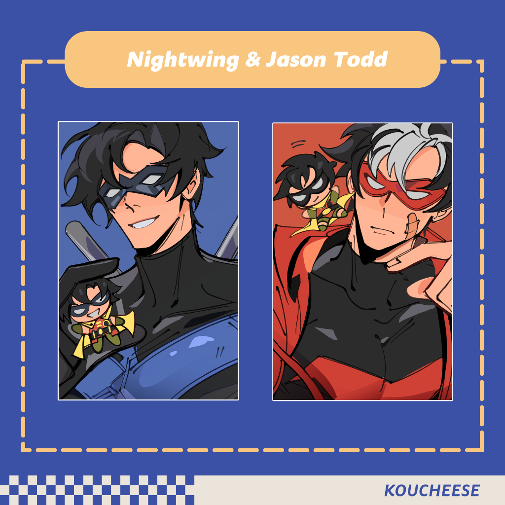 koucheese DC Batfam Postcard Prints | Shopee Philippines